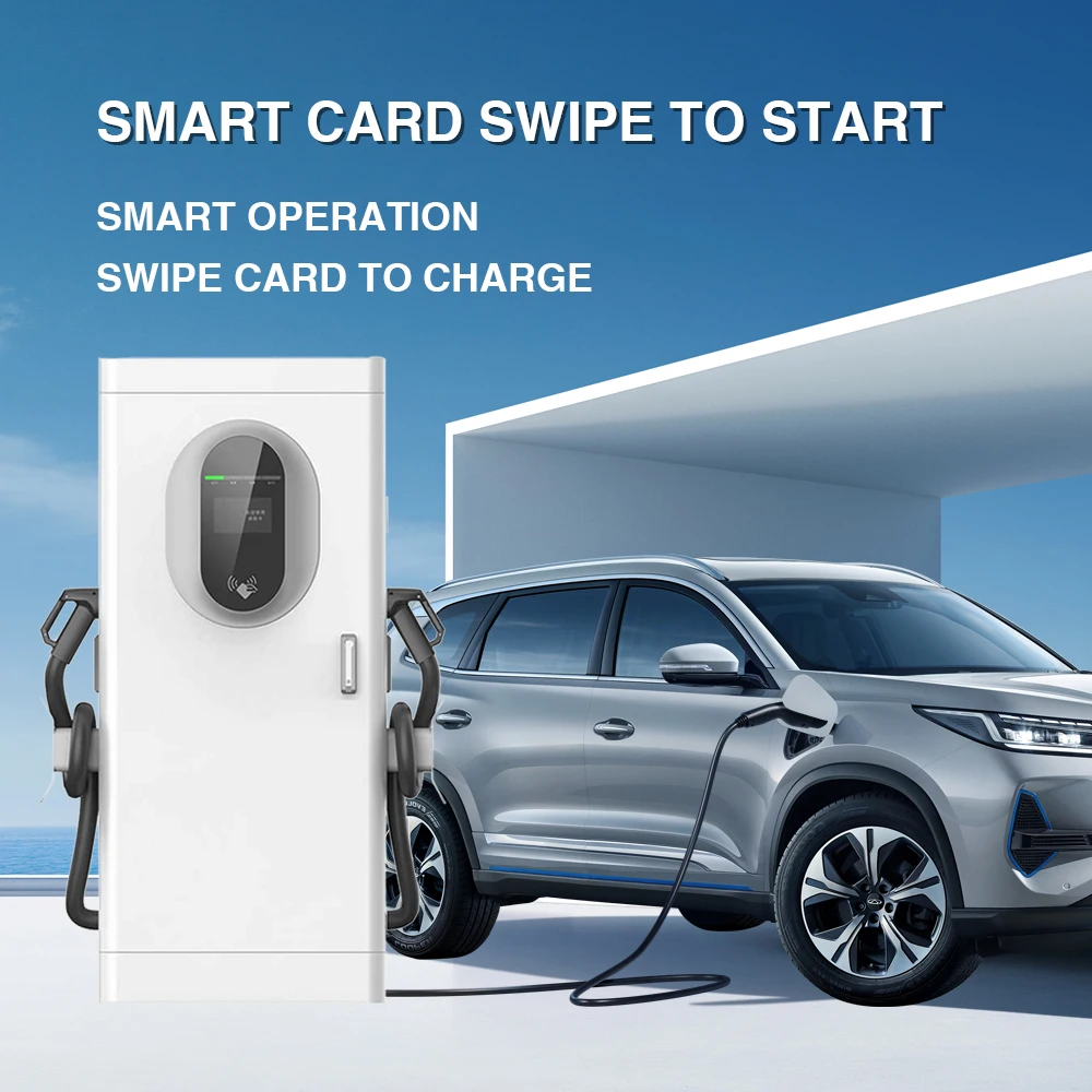 Double Guns 60-240kw Electric Vehicle Dc Fast Charger Station With Ocpp ...