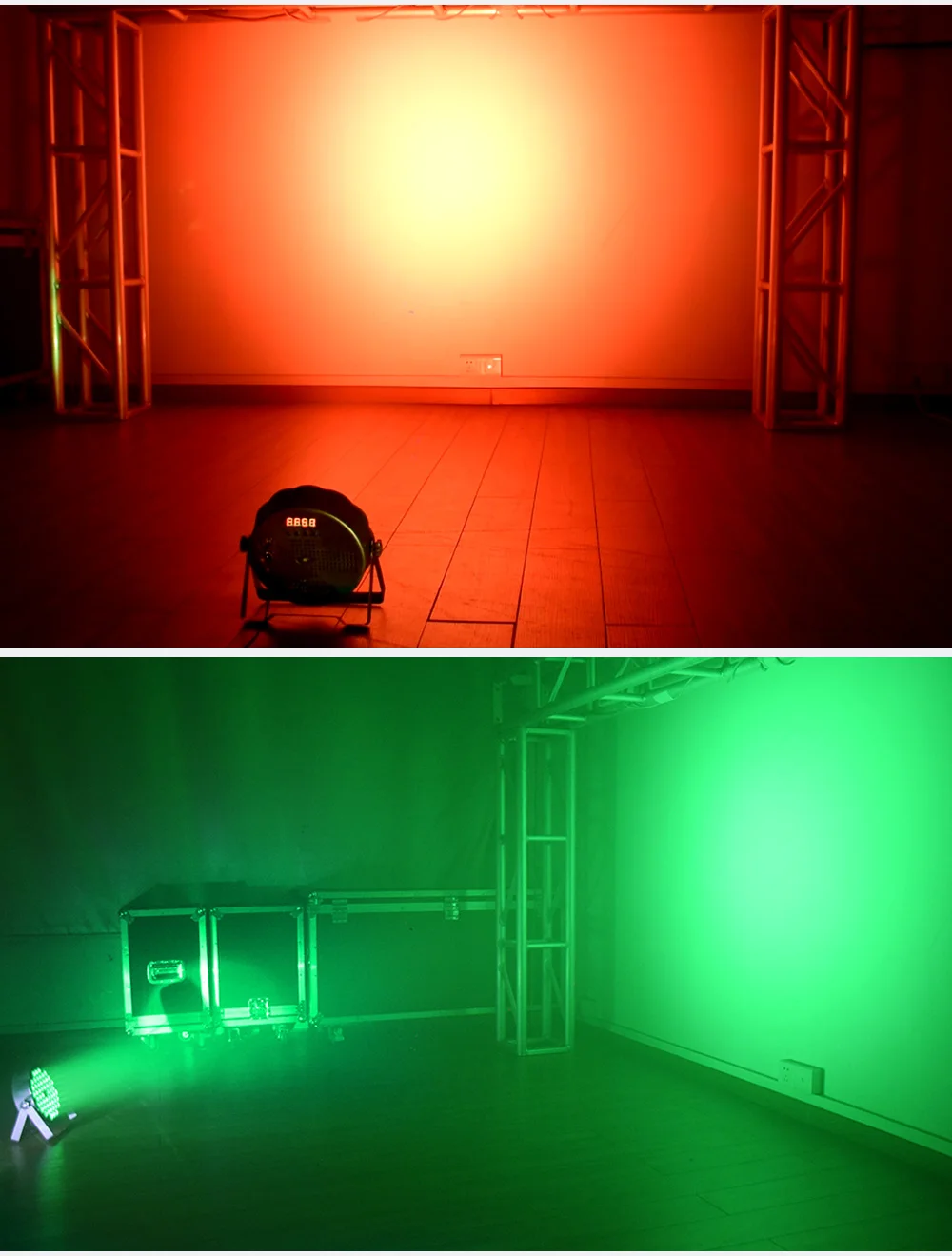 Led Mini Par Light 54X3W RGB 3In1 Full Color Flat Par DMX Professional ...