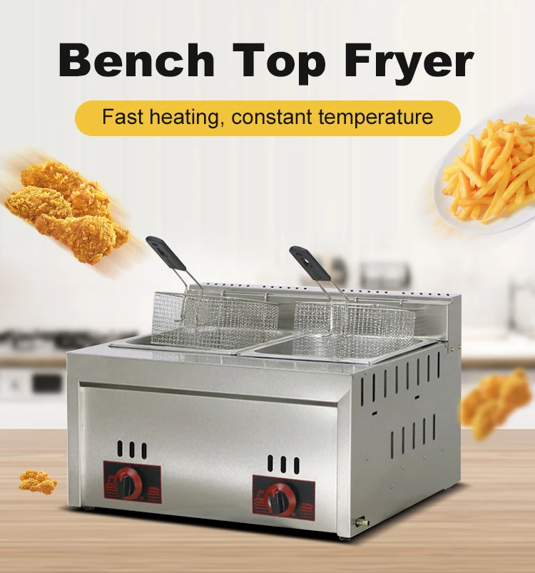 16l Double Tank Stainless Steel Heavy Duty Commercial Industrial Gas ...