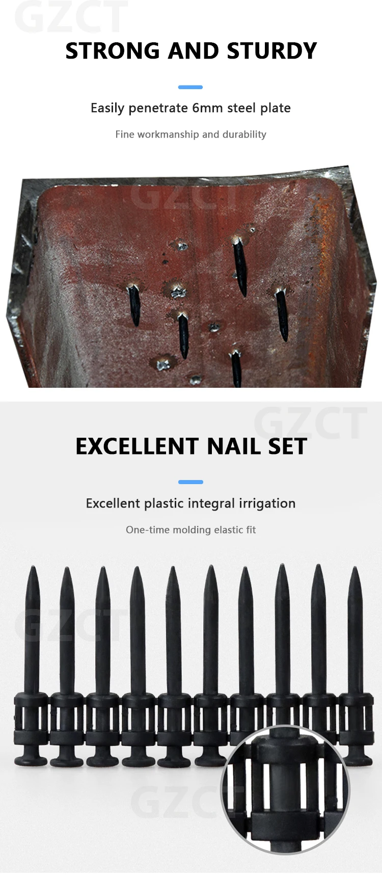 15-38mm Nails For Nail Gun Gas Pin 60# Power Fasteners Gas Concrete ...