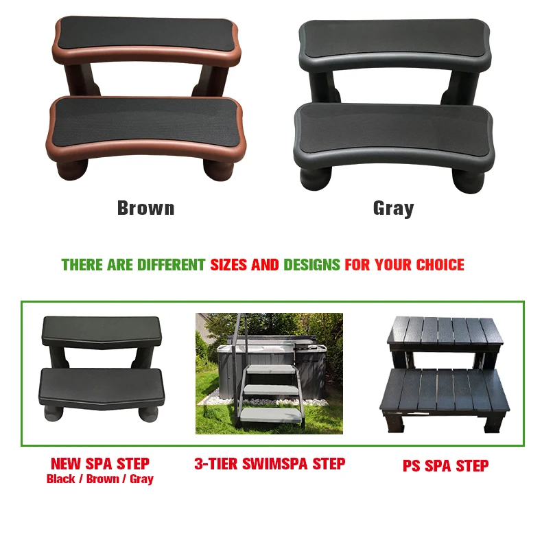 4-tier Modern Design Swim Spa Ladder - Soaking Pool Steps