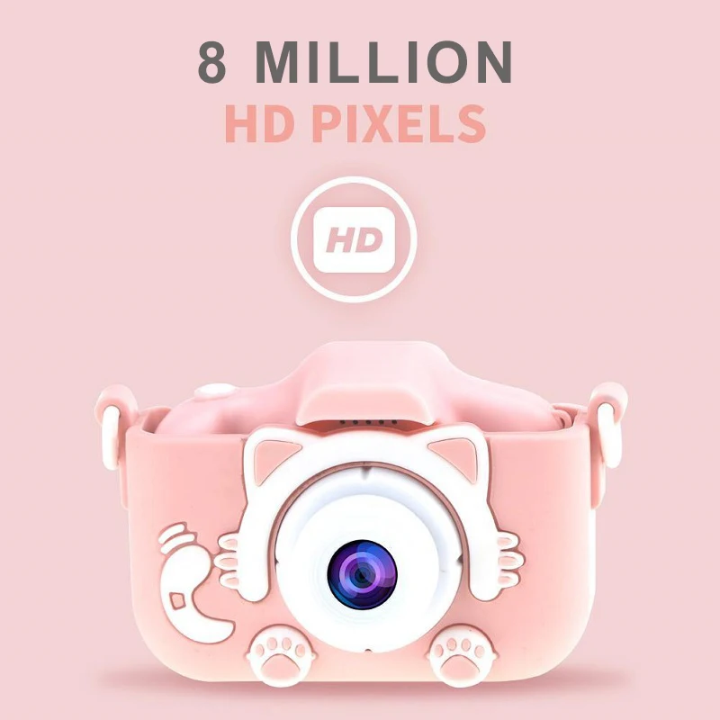 Kids Digital Camera - Cute Gift with 8M Pixel & 1080P Video