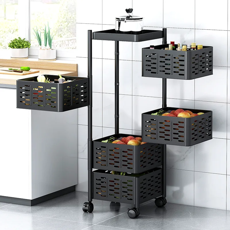 Multilayer Shelf Be Born Fruits And Vegetables Can Rotate 360 Degrees ...