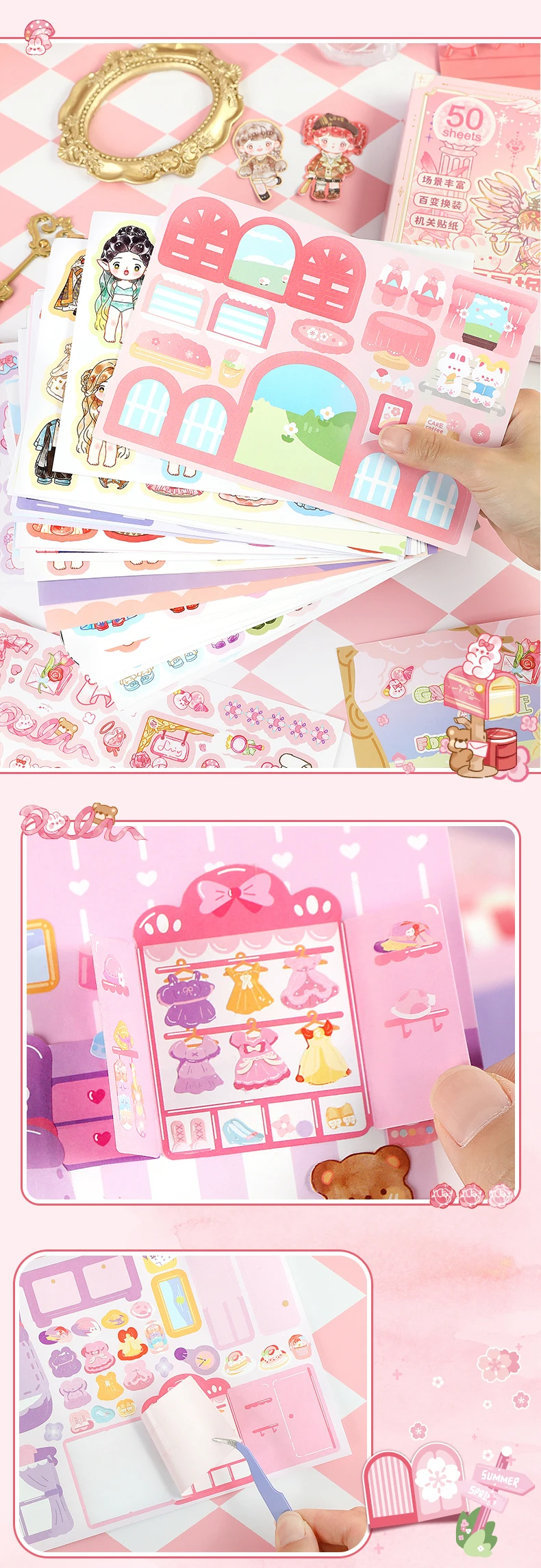 Simno Different Themes Collection Stickers Assortment Set Sence ...