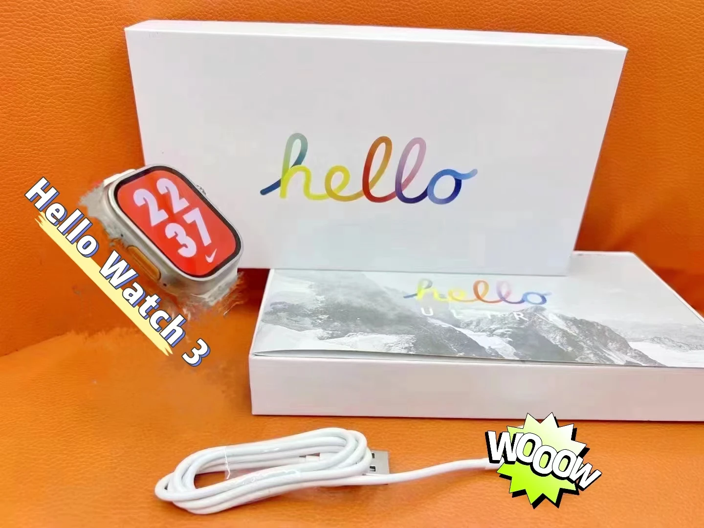 Amoled Series 8 Hello Watch 3 Smartwatch 2.04" Screen Wireless Charger ...