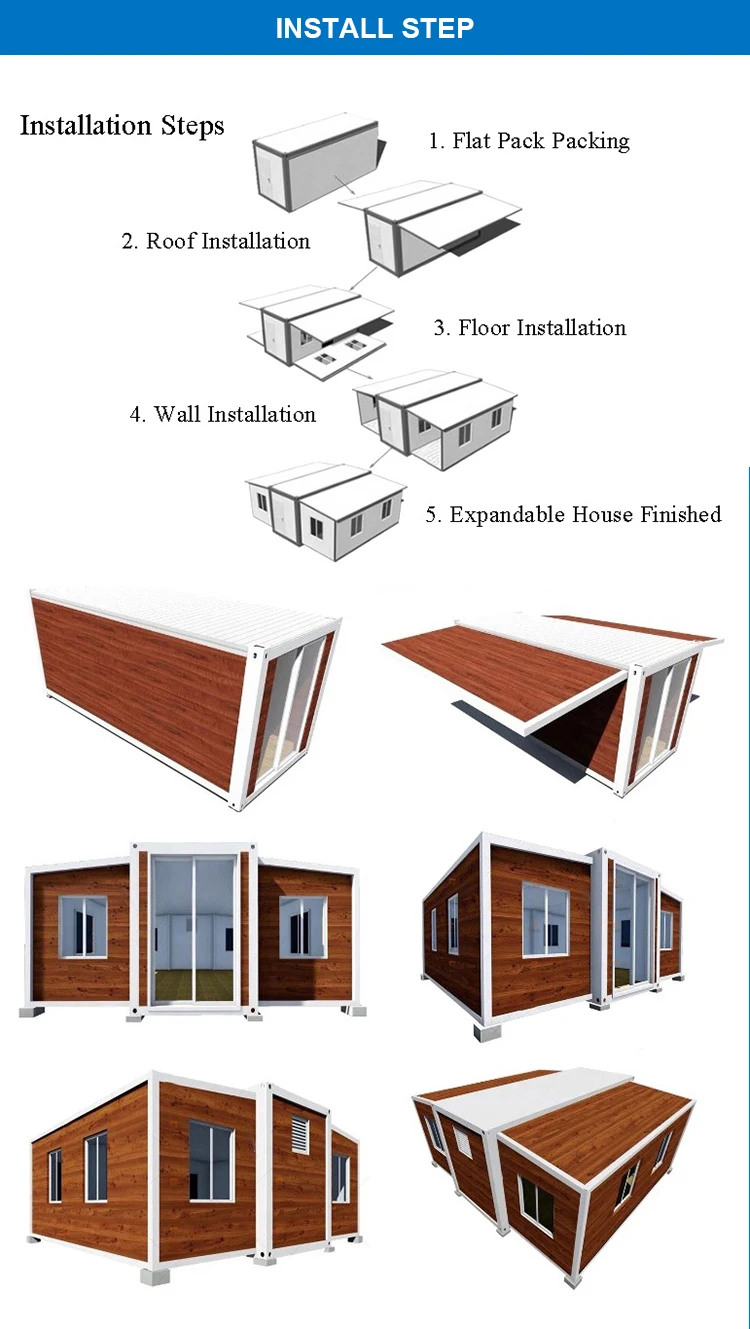 Luxury Shipping Container House 20Ft 40Ft Foldable Container House ...