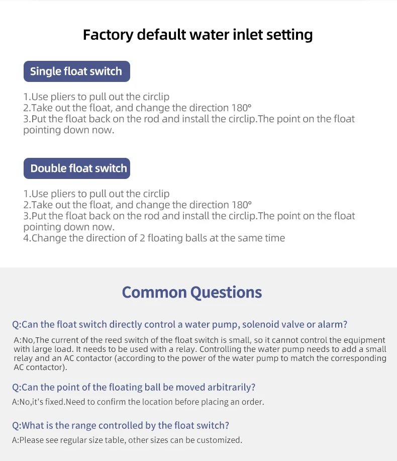 Auto Electric Float Switch - Precision Liquid Level Control