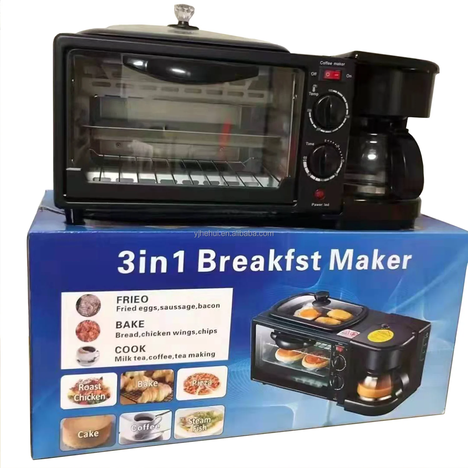 9L Electric Multifunctional Breakfast Maker - 3 in 1
