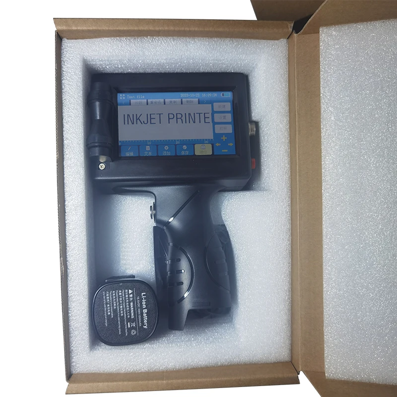 Bottle Logo Expiry Date Printer Hight 12.7mm Smart Handheld Inkjet ...