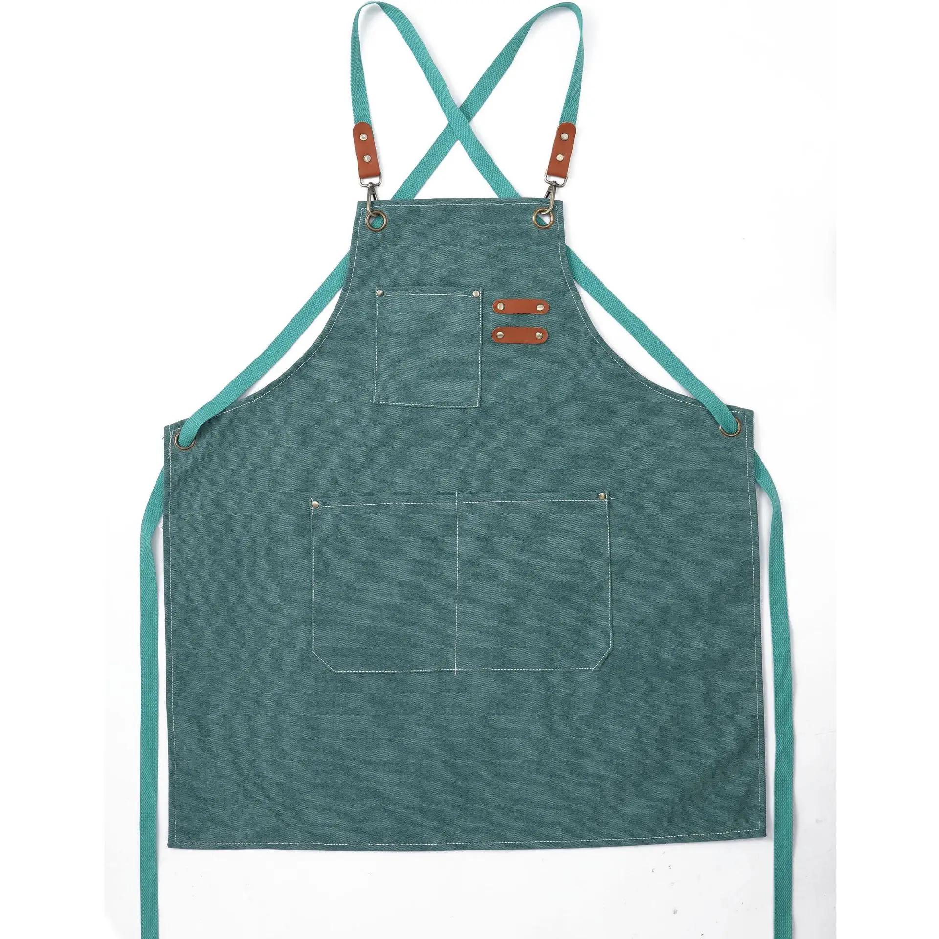 High Quality Adjustable Buckle Black Kitchen Cotton Apron Custom Logo ...