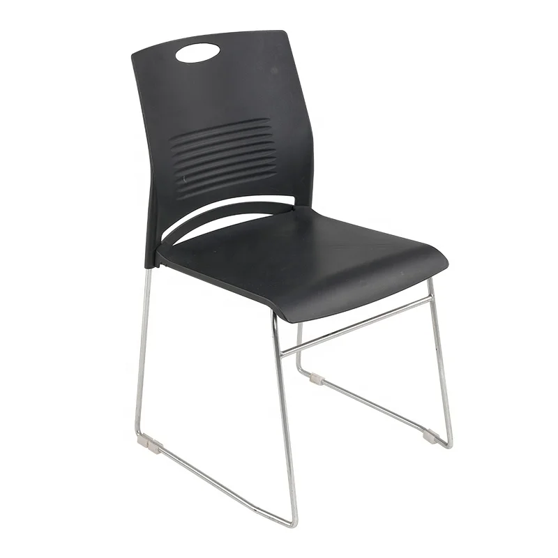 Modern Design Stacking Office Chair With Plastic Seat Metal Frame For ...