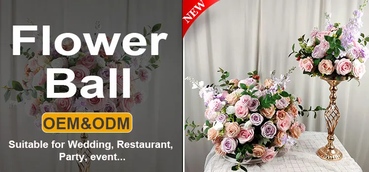 Artificial Red Flower Centerpieces for Weddings Flower Ball Rose ...