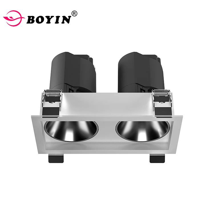 Modern Hotel Dual Heads Downlight Spot Light Aluminum Double Anti ...