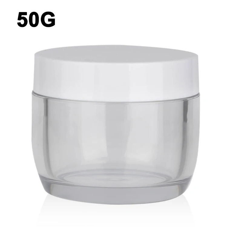 Customize Jar Face Cream Container Cream Jar With Lid 50g Clear Cute ...