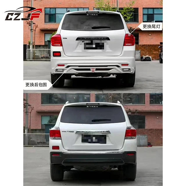 Car Rear Front Bumper Body Kit for Toyota Highlander 2012-2014