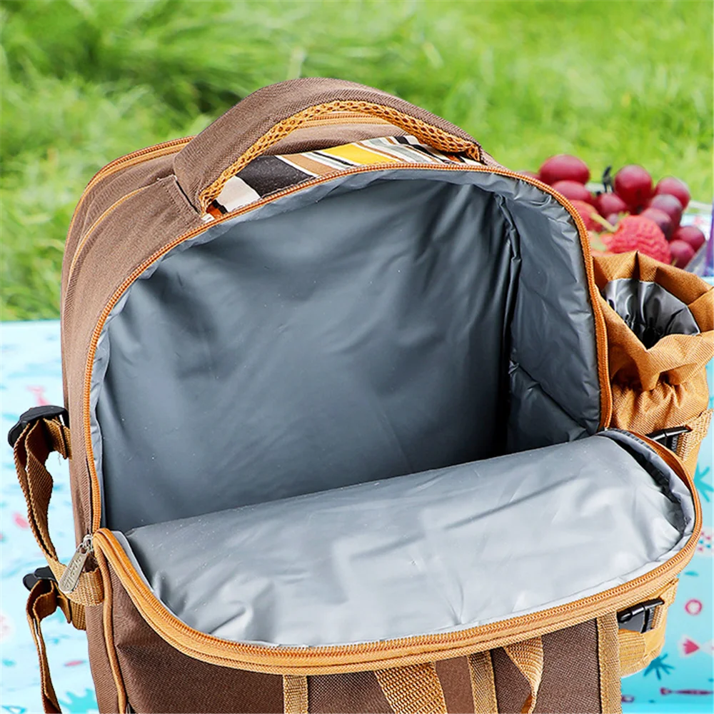 Large Capacity Refrigerated Insulated Cooler Backpack Leak-proof Picnic ...