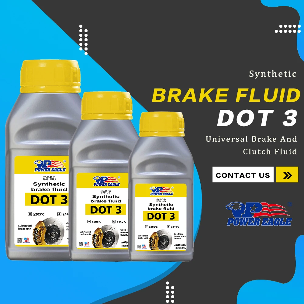 Powereagle Brand Brake Fluid DOT 3 Brake Oil Manufacture OEM Brake ...