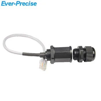 M22 Rj45 Gland Waterproof Rj45 Ethernet Connector With Pigtail Cable ...