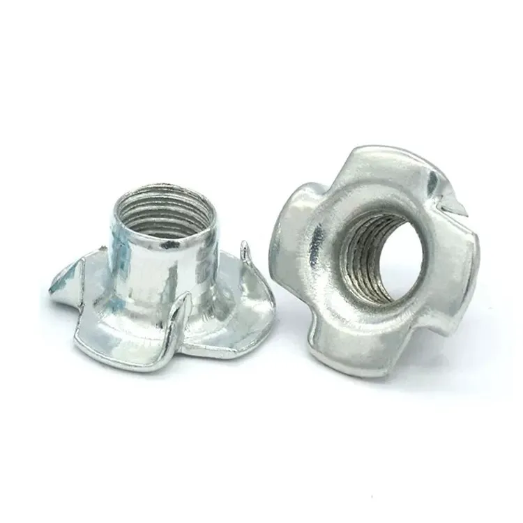 Hot Sale Galvanized Tee Nuts with Pronge Furniture Speaker Claw Nut DIN ...
