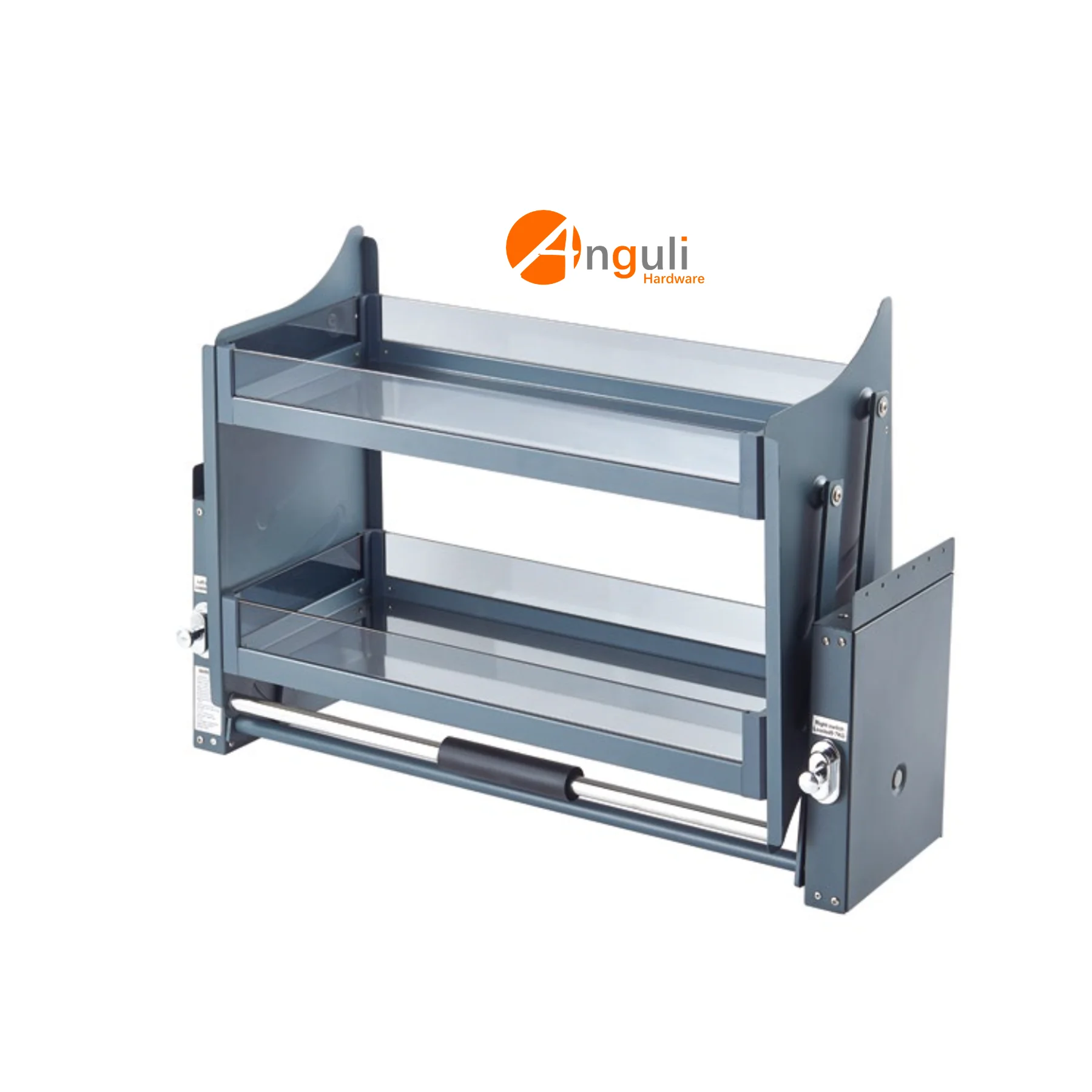 Soft Closing Adjustable Pull down Shelf for Kitchen Cabinets