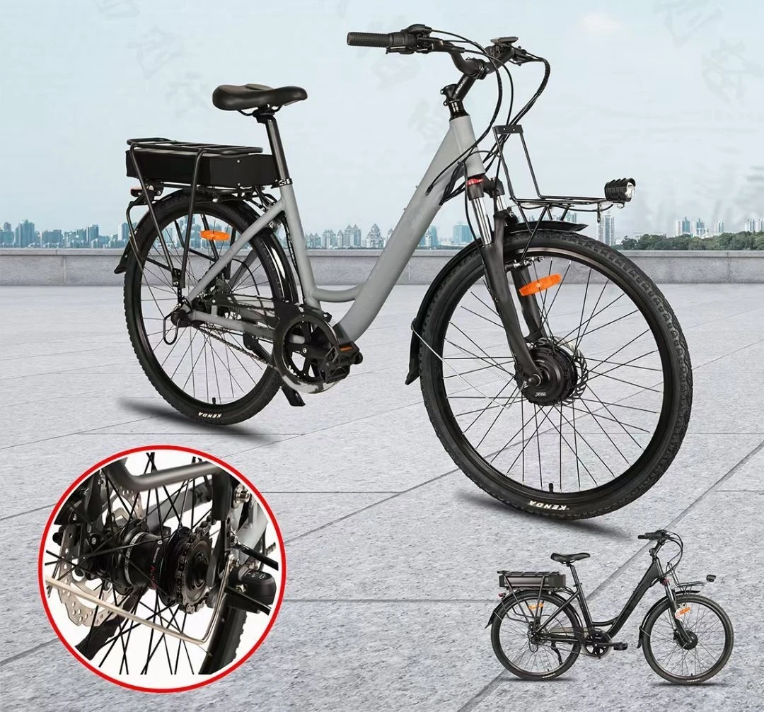 26 Inch Electric City Bike 250w Ebike 48v 15.6ah/20.4ah Lithium Battery ...