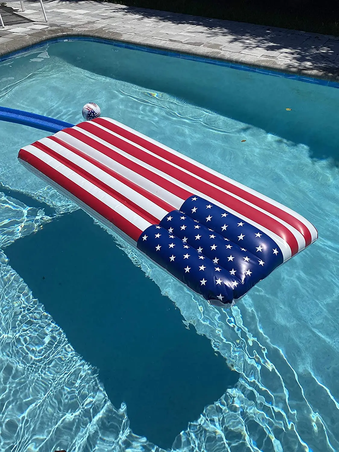 6 Ft Inflatable American Flag Swimming Pool Lounge Inflatable Pool ...