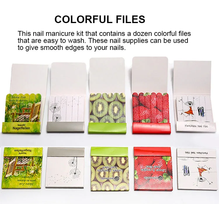 Wholesale 6pcs Set Eva Matchbox Wooden Nail Manicure Tools Disposable ...