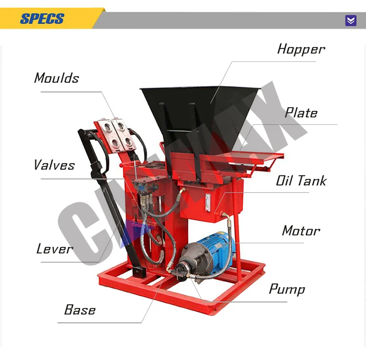 Hollow In Philippine Hydraulic Press Lego Price Concrete Block Machine ...