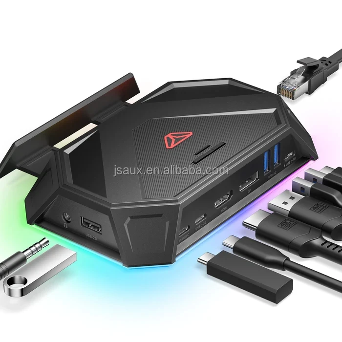 Jsaux 12-in-1 Rgb Dock Rog Ally New Docking Station For Steam Deck - Buy Docking Station For ...