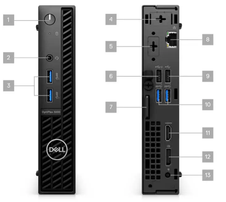 Mini Computer I5-12500t / 8GB / 256gb SSD OptiPlex 3000 Micro Form Fac ...
