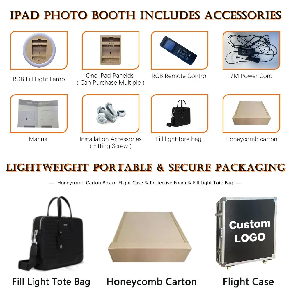 Wholesale Low Moq Free Accessories V1.0 Machine Rgb Light Photo Booth ...