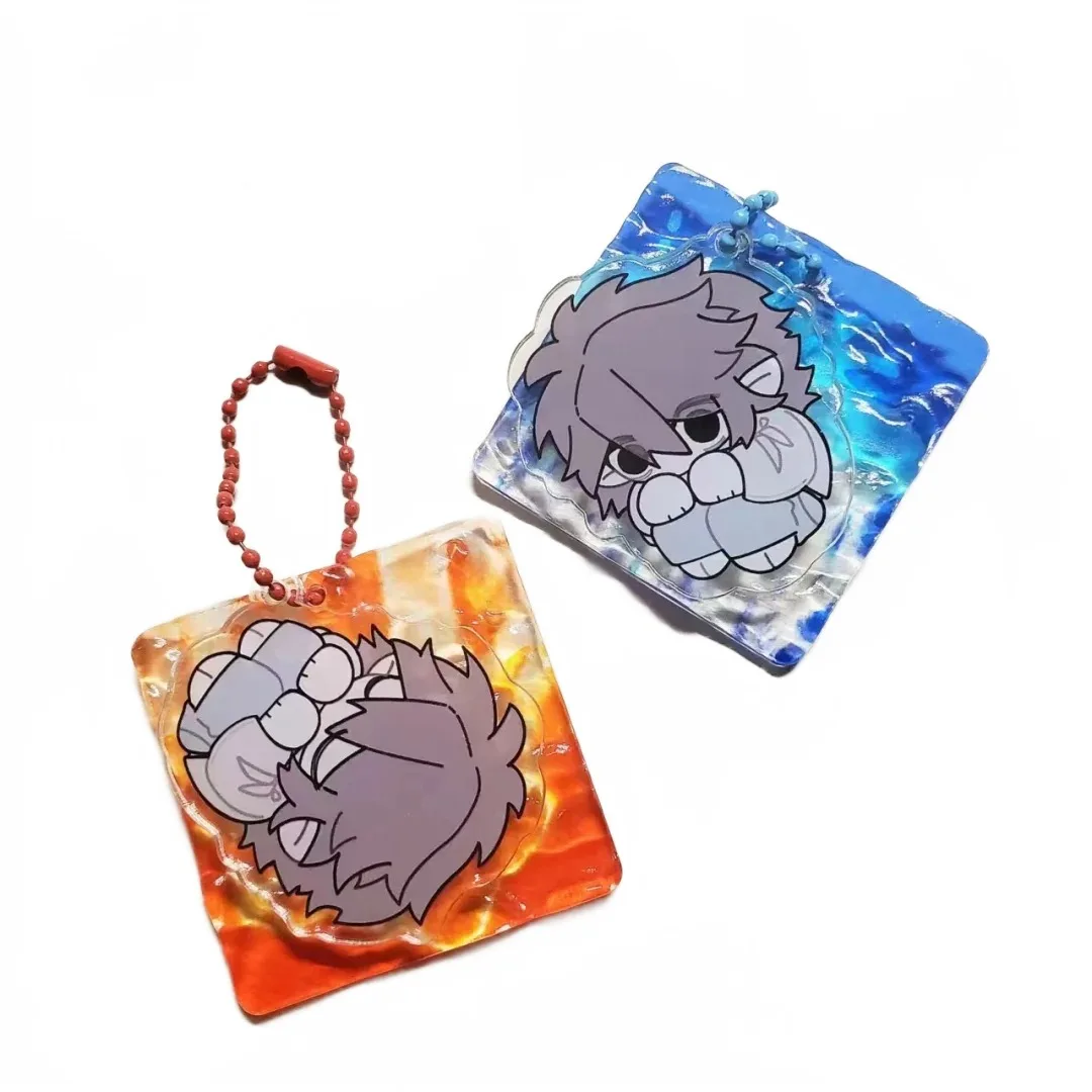 Acrylic Keychain Photo Laser Cut Plastic Diy Design Clear Water Ripple ...