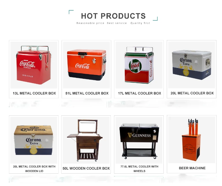 20 Liters Metal Coolers Manufacture Corona Extra Ice Cooler Box Ice ...