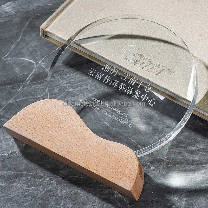 Hot Sell Trofeo De Cristal Custom Multiple Sizes Round Rectangle ...