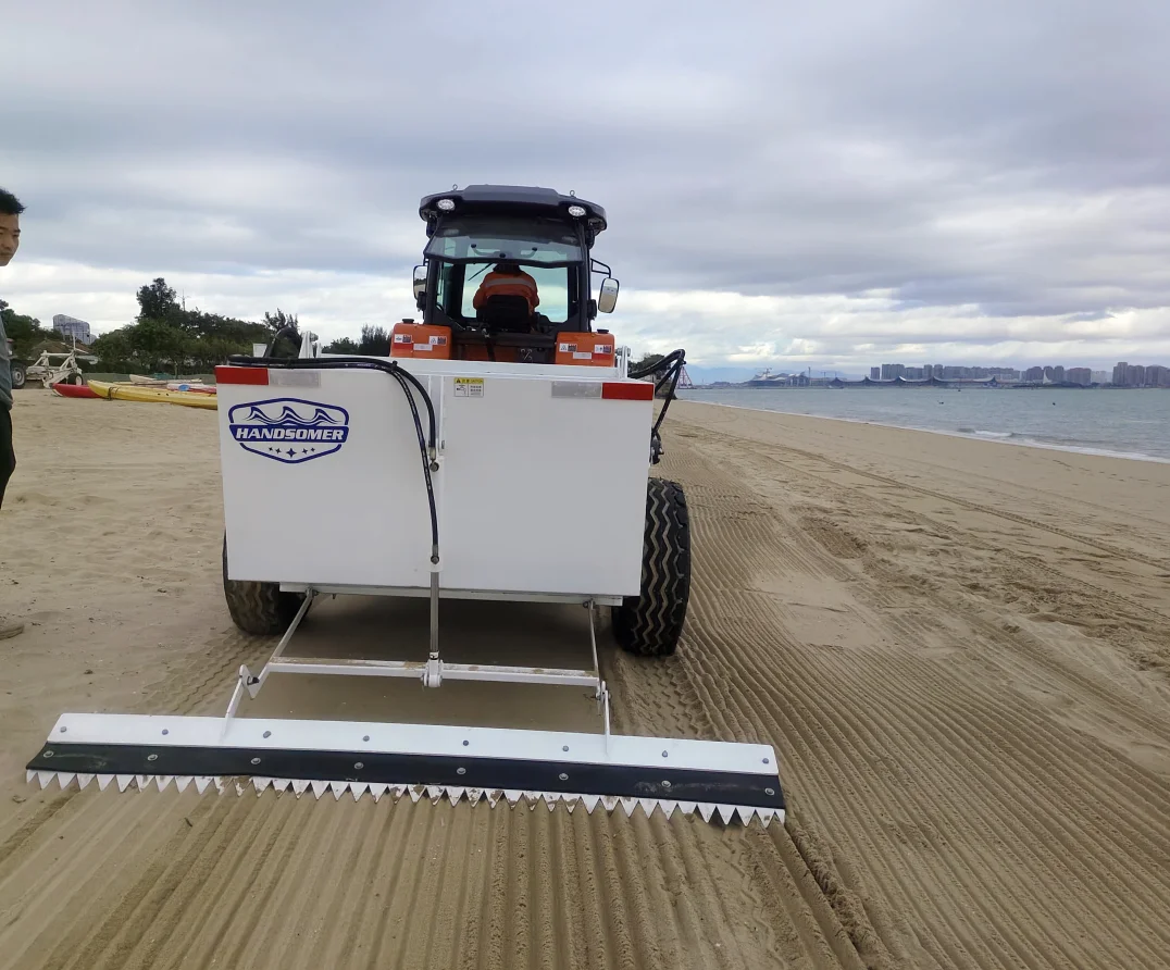 Stone Picking Beach Cleaner Machine Hydraulically Controlled Vibrating ...