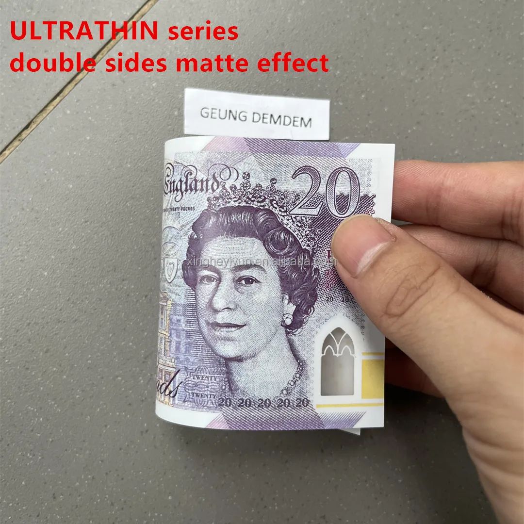 Clear Polymer Movie Prop Money UK - Trending & Environment Friendly