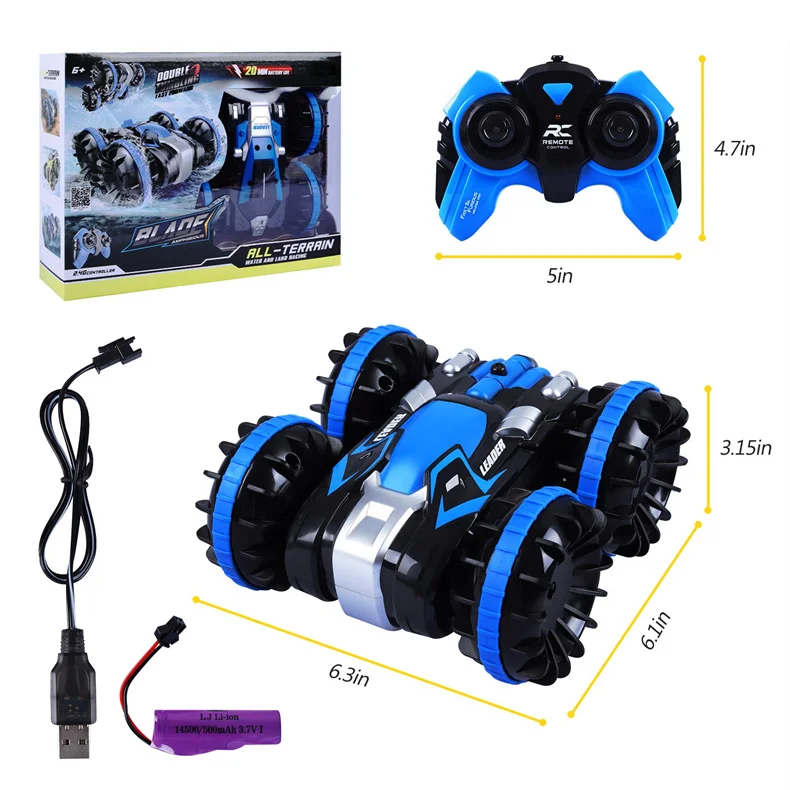 Mini Cheap Rc Car Amphibious Vehicle Waterproof All Terrain 4wd Land ...