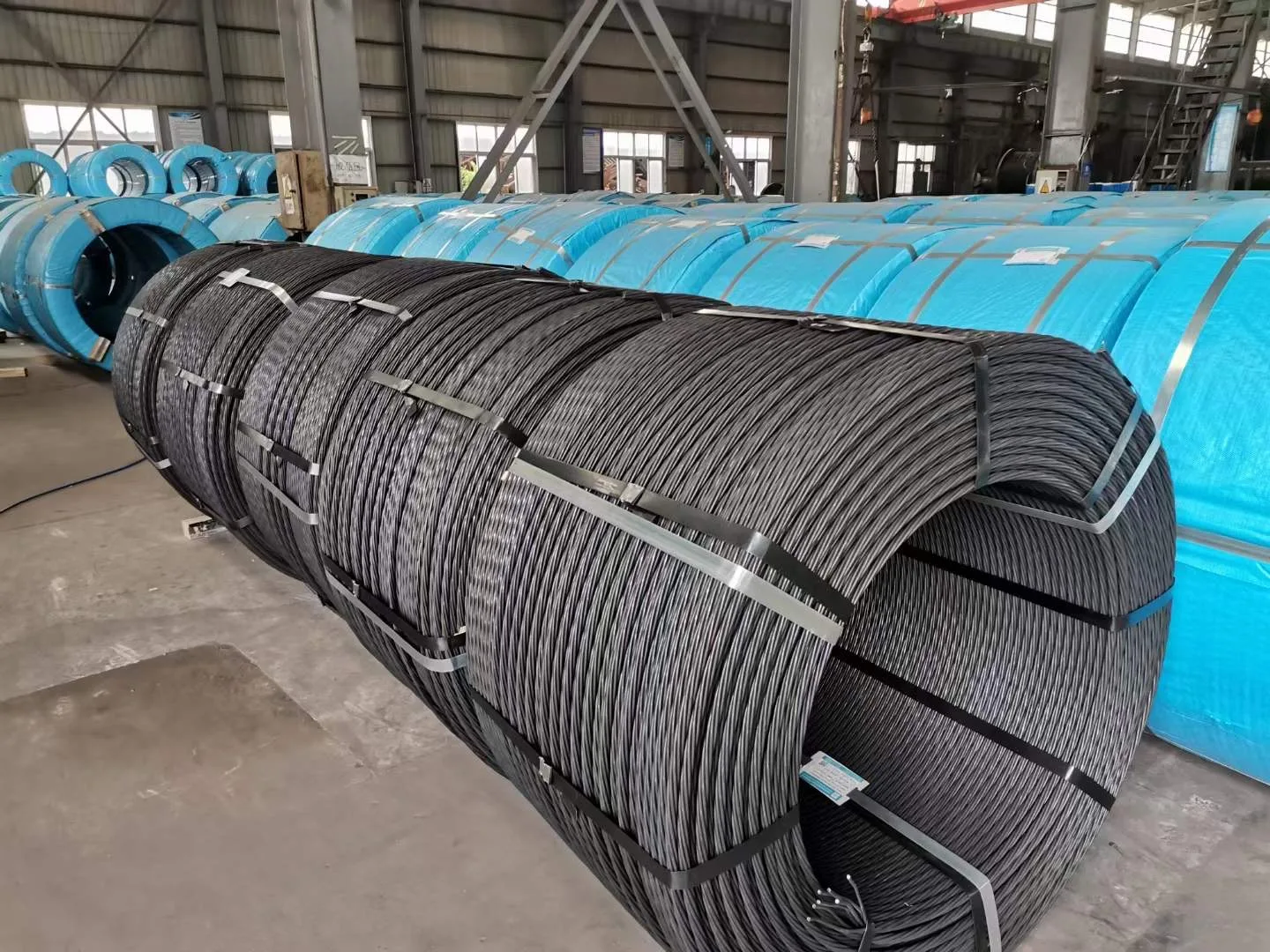 Prestressing Steel Strand Steel Stranded Wire 1/6 High Tensile ...