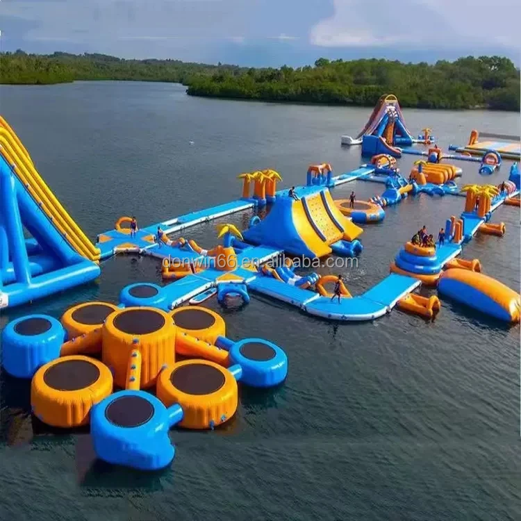 Large Scale Size Commercial Inflatable Water Park With Pool Inflatable ...