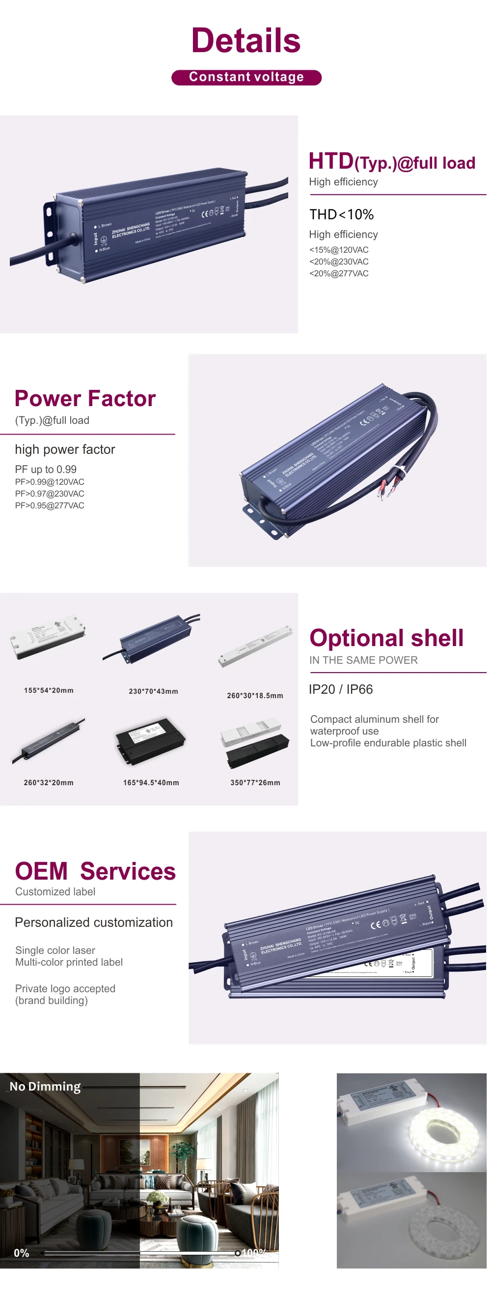 Switching Power Supply Dimming Led 12v Dc Led Transformer Led Driver ...