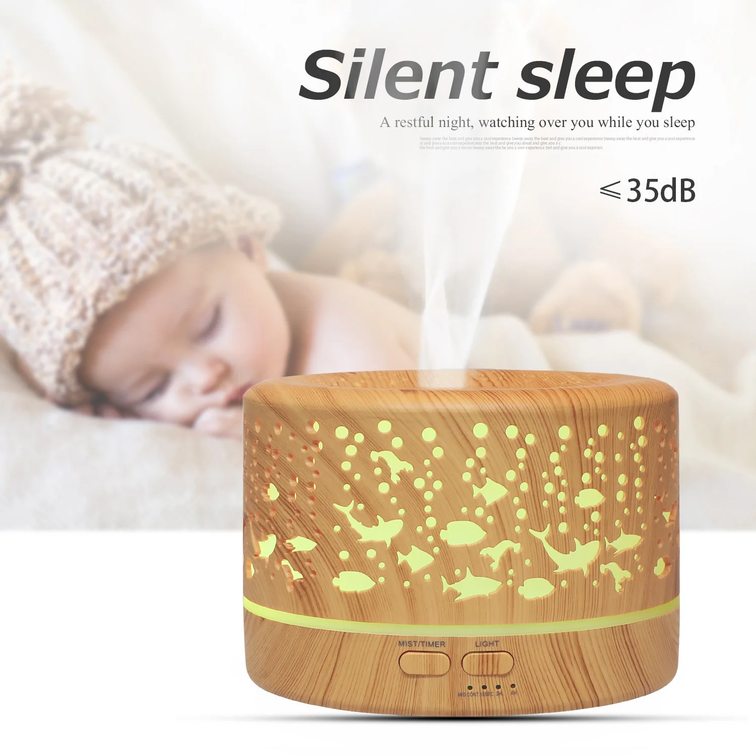 Wood Grain Aroma Diffuser Usb Diffuser Home Office Hotel Air ...
