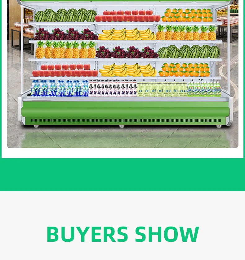 Commercial Supermarket Fruit Display Fridge Showcase Fridge Display ...