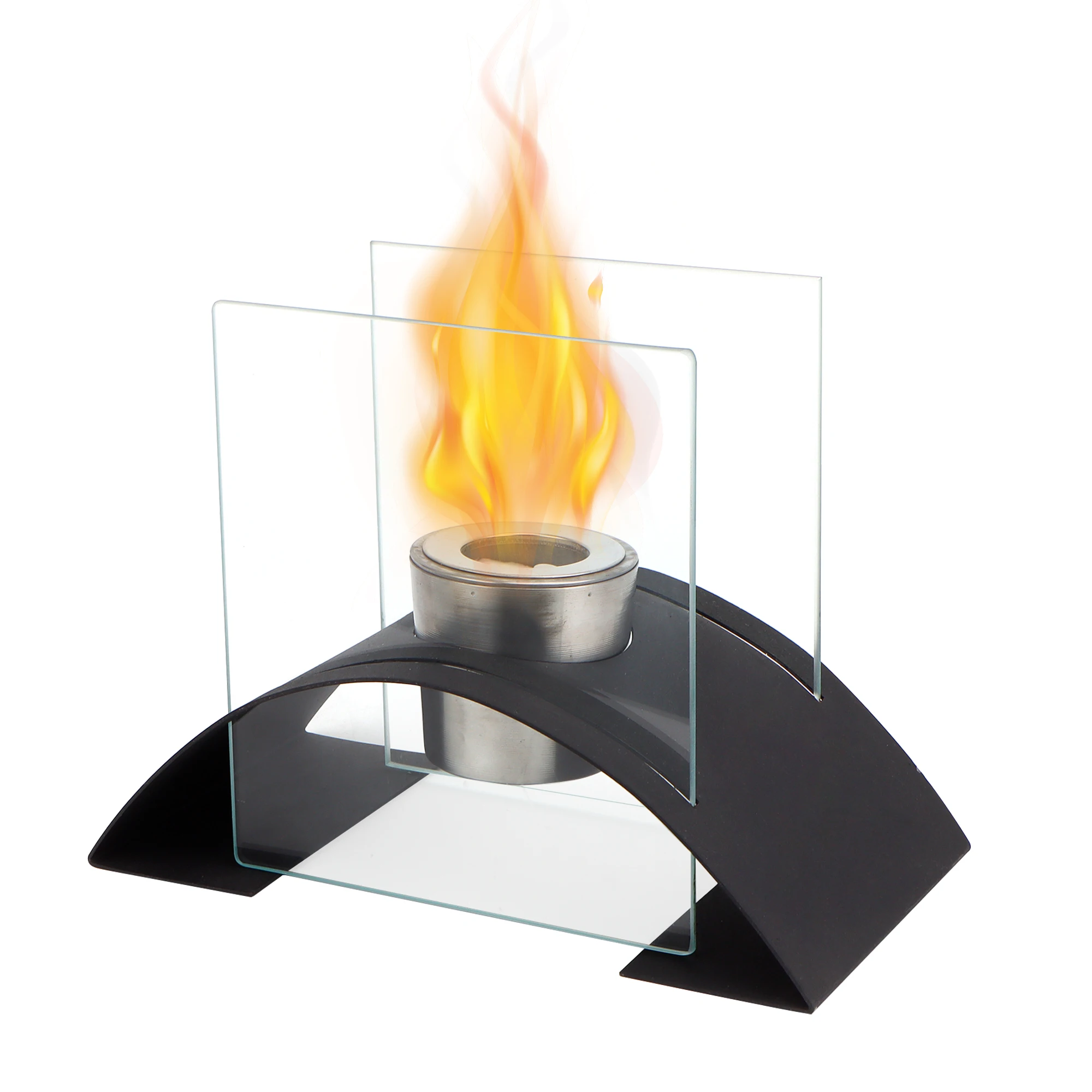 Customizable Tabletop Ethanol Fireplace Freestanding Mini Fire Pit For ...
