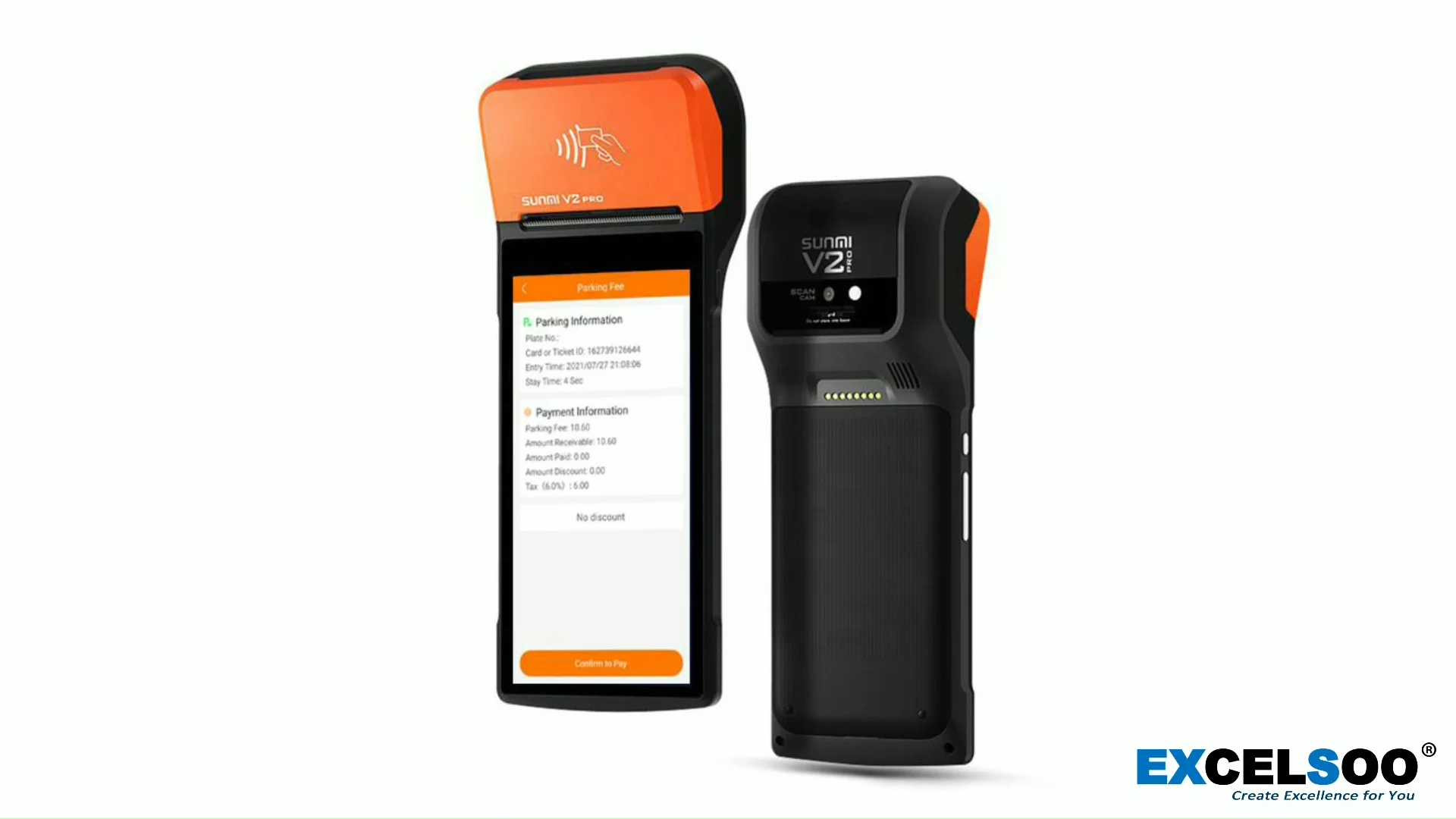 Portable Handheld Pos Parking Receipt Printer,Billing Payment Machine ...