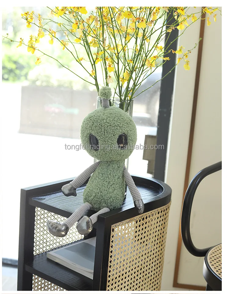 M1496 38cm Stuffed Green Big Eyes Alien Plush Toys - Buy Alien Cat ...