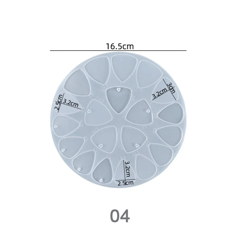 Irregular Guitar Plectrum Resin Mold For Epoxy Making, Oem