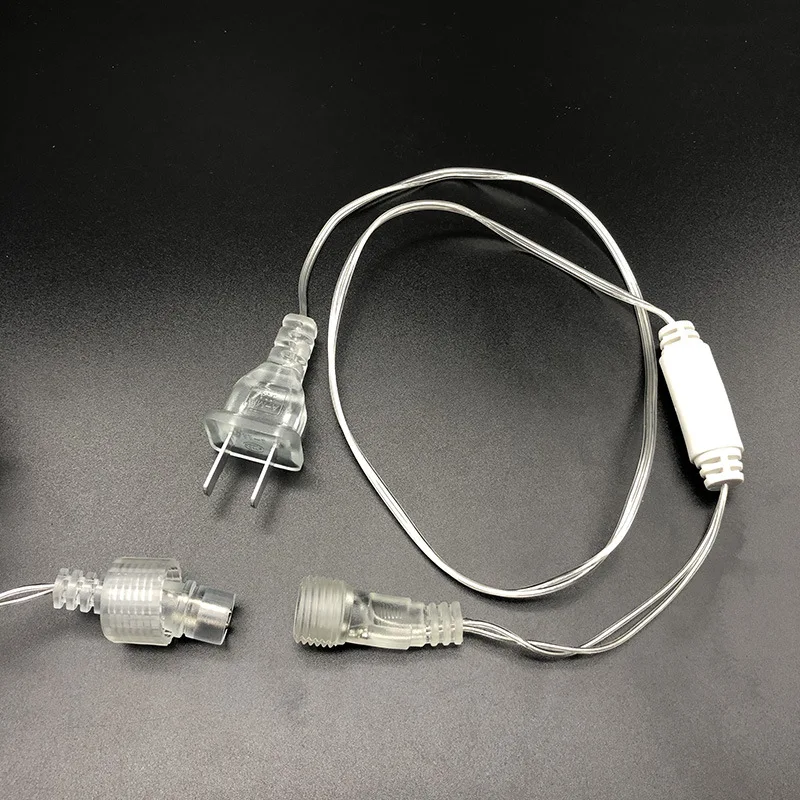 Cable Plug Transparent Led Light String Power Cord Cables For Home ...