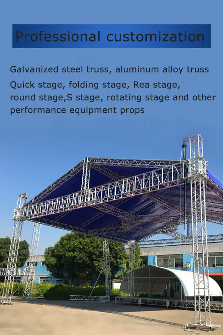 Aluminum U Grid Stage Light Stand Small Stage Lighting Truss Aluminio ...