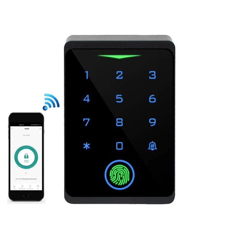 TuyaSmart WiFi Touch Keypad Passwords Unlock Waterproof Standalone ...
