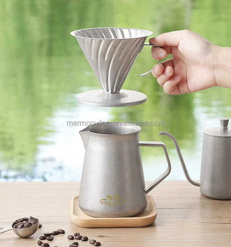 Pour Over Coffee Maker Set 304 Stainless Steel Vintage Style Coffee ...